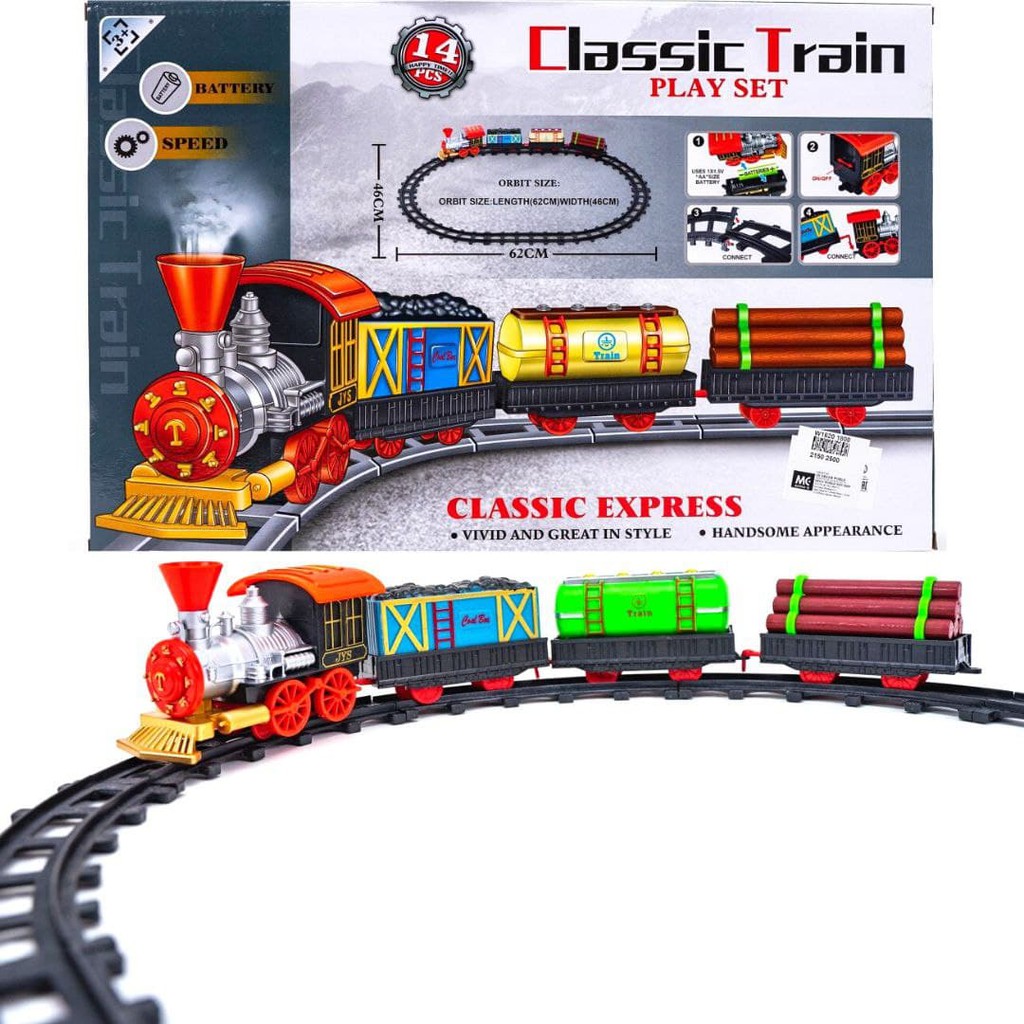 Classic Electric Train Toys Children's Electric Railway Track Train Set ...