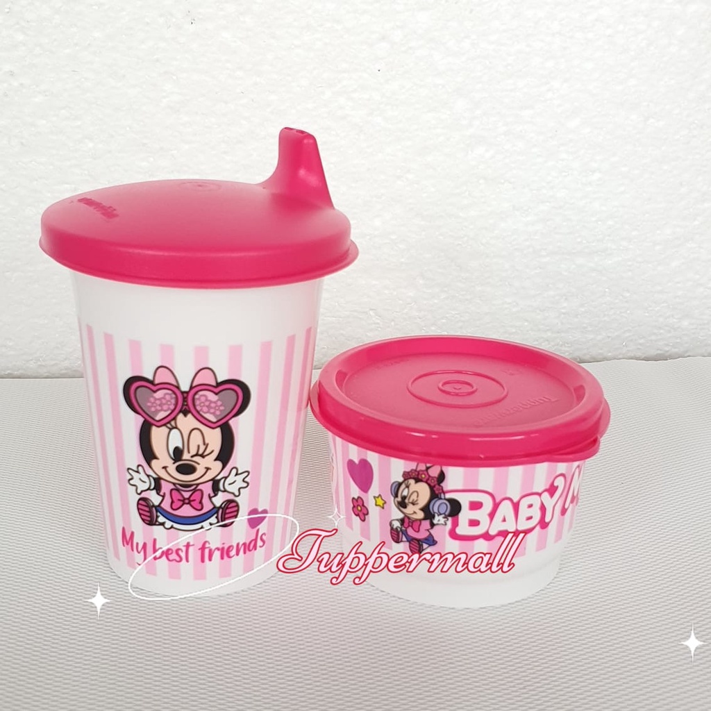 Tupperware Disney Baby Set (Snack Cup 110ml or Sippy Cup 200ml ...