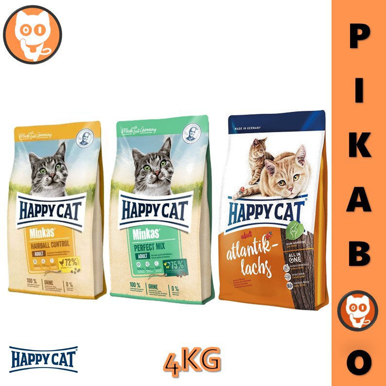 HAPPY CAT DRY FOOD 4KG [HAPPY CAT HAIRBALL CONTROL, HAPPY CAT PERFECT ...