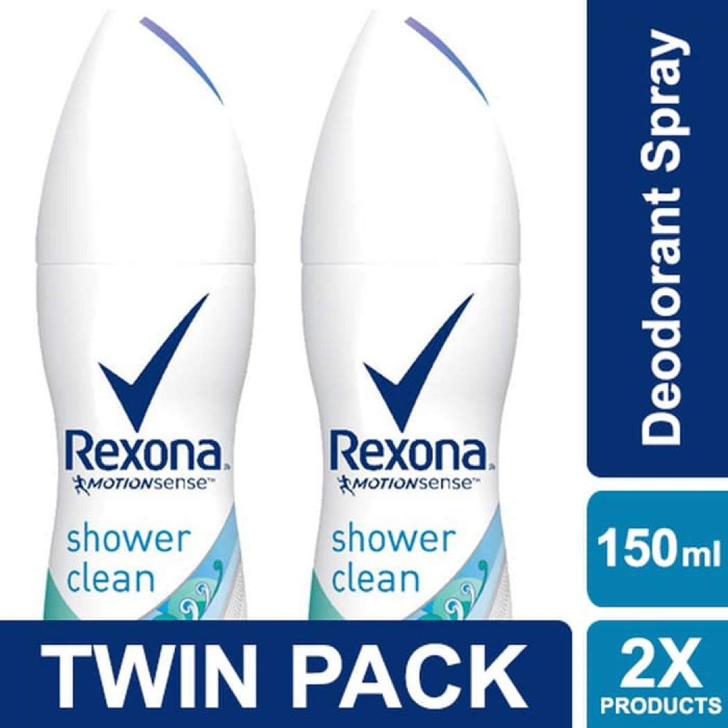 Rexona Shower Clean Anti-Perspirant Deodorant Spray With Free Gift Body Shower | Shopee Malaysia