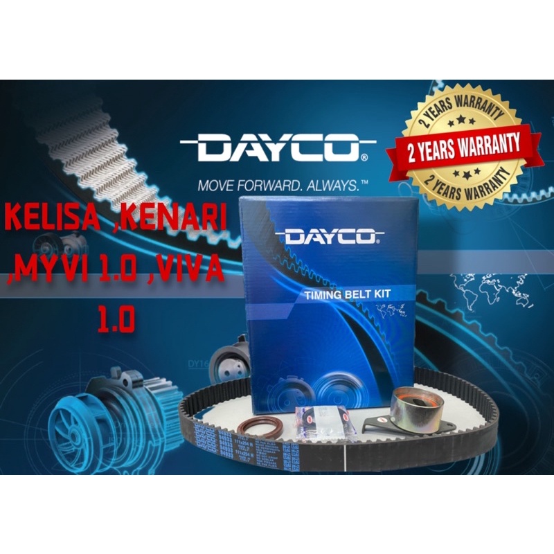 Dayco Timing Belt Kit Set - Kelisa ,Kenari,Myvi 1.0 ,Viva 1.0 ...