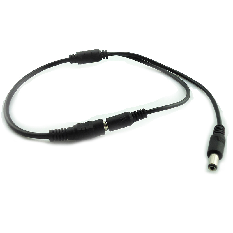 12V DC Cable Female to Male Splitter 2 Way Plug 5.5*2.1mm Connector ...