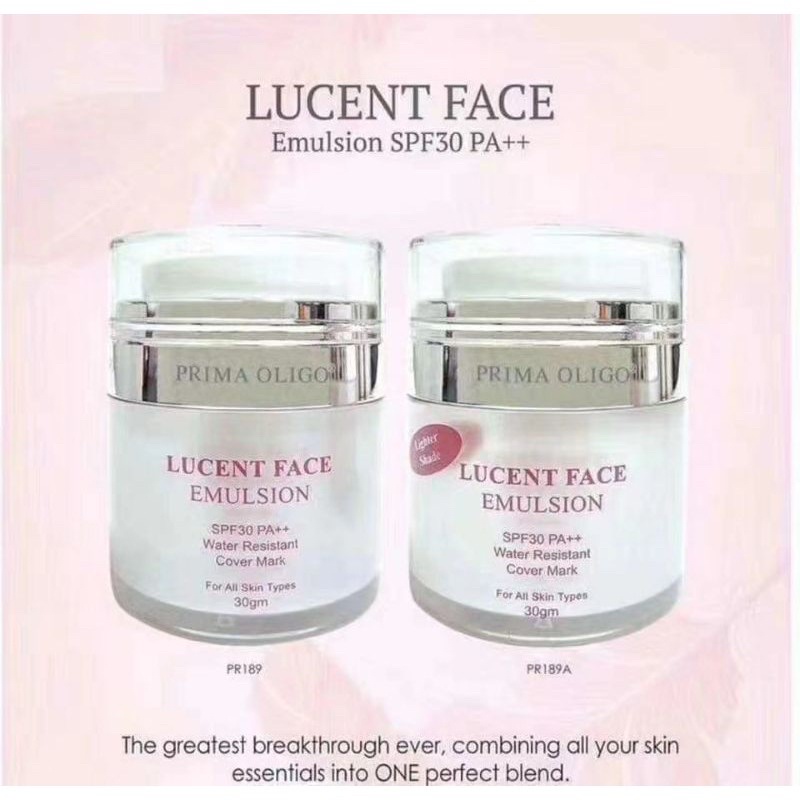 Prima Oligo Lucent Face Emulsion 30ml Pink / Beige | Shopee Malaysia