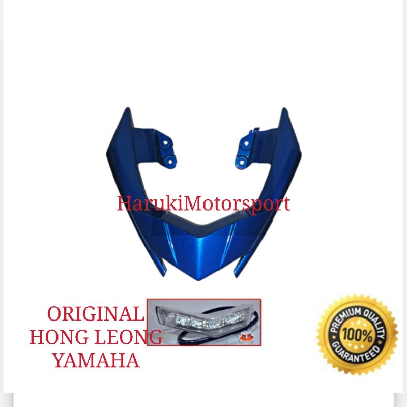 YAMAHA LC135 V4/V5/V6/V7 SPOILER BAR COLOUR VIOLET BLUE ORIGINAL WITH ...