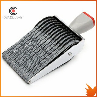 Multipurpose 12 Digit Alphabet Rolling Rubber Stamp English Letter ...