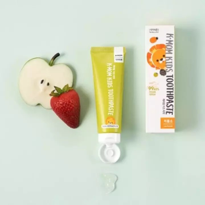 K-MOM Kids Toothpaste Low Fluoride Natural Content Fruit Mix Grapes ...