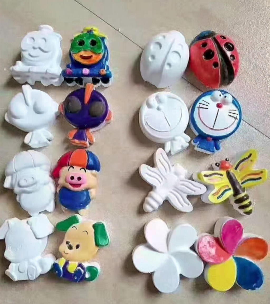 Kids colouring plaster moulding cartoon art and craft suitable for ...
