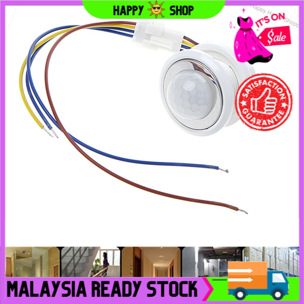 LED Adjustable PIR Detector Infrared Motion Sensor Switch 85-265V ...