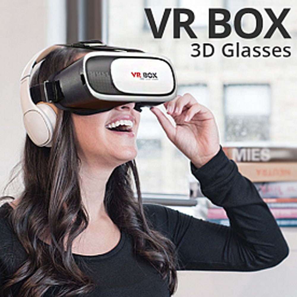VR Box Glasses 3D View Theater Panorama Virtual Reality Bluetooth ...