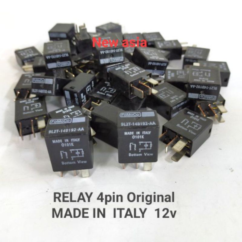 Relay 4pin Original (Made In ltaly) for Car Head Lamp Light power ...