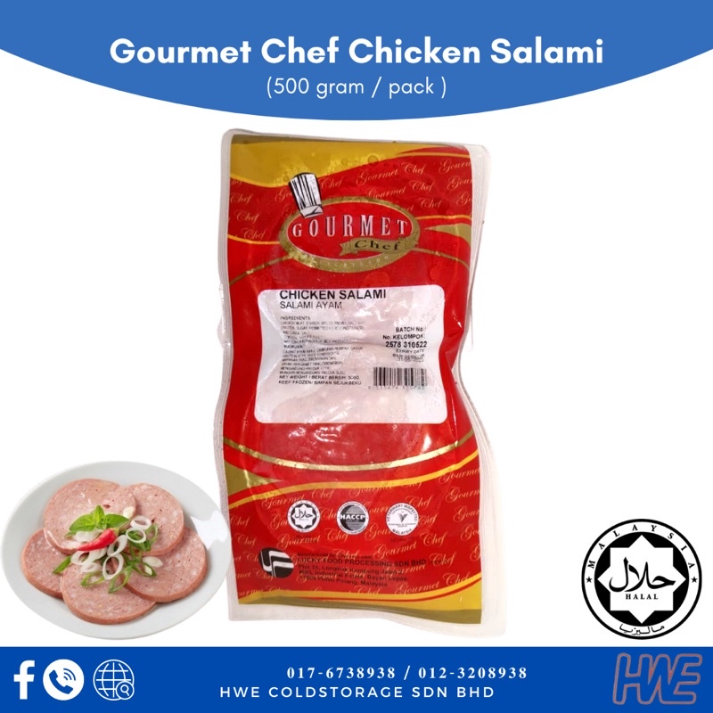 Gourmet Chef Chicken Salami 500g | Shopee Malaysia