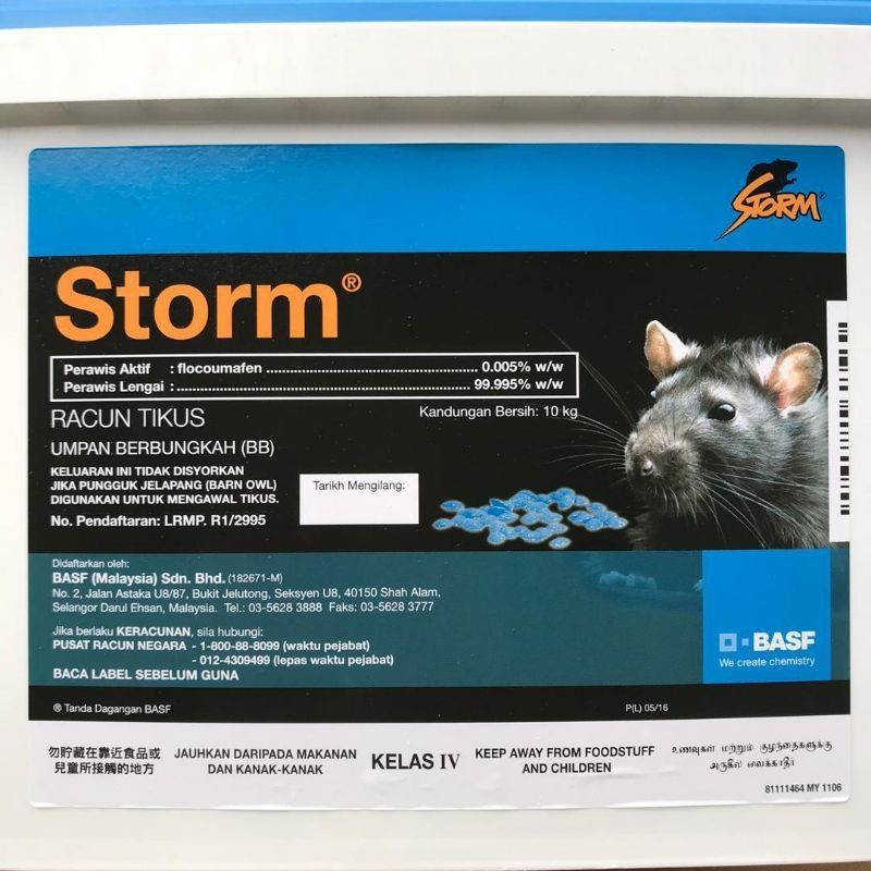 Storm BASF 10kg Rat Bait Racun Tikus Pest Control | Shopee Malaysia