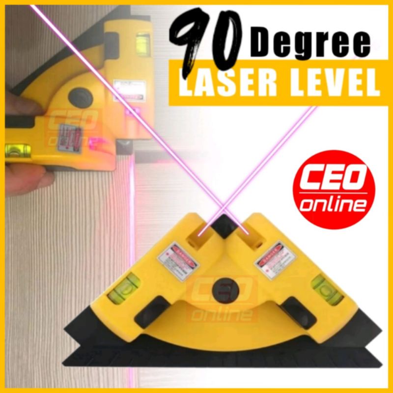CEO 🇲🇾 90 Degree Square Laser Level Right Angle Vertical Horizontal ...