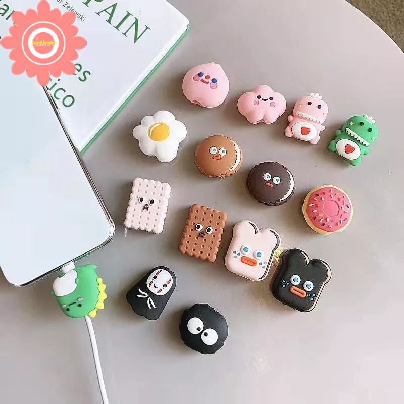 Korean Cute Cartoon Animal Cable Protector for Iphone Usb Cable Bite ...