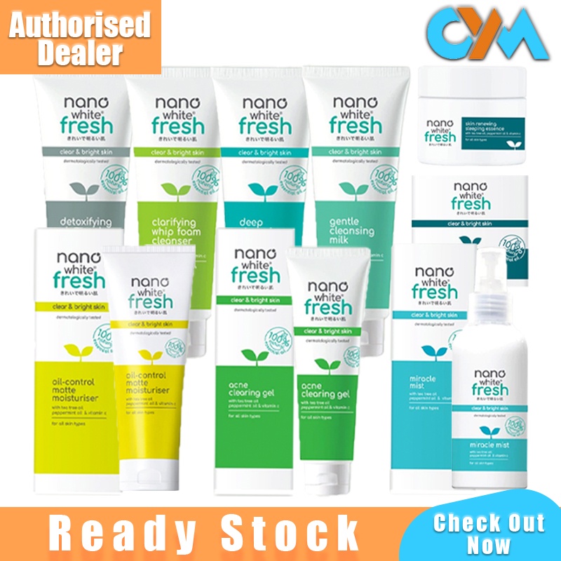 Nano White Fresh Priority Skin Care Set Signature Premium Basic Skin ...