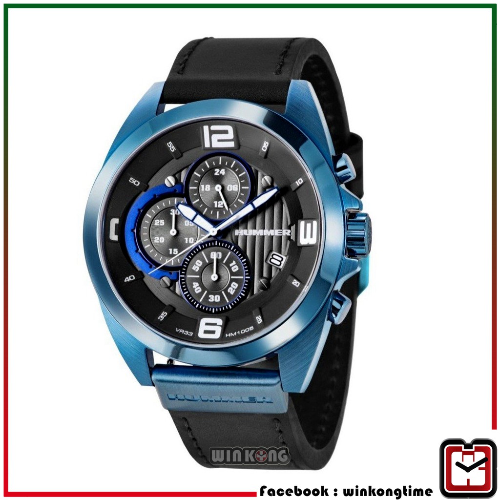 HUMMER CHRONOGRAPH MAN WATCH HM1005 BLUE [1 Years International ...