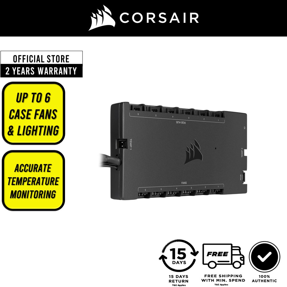 CORSAIR iCUE COMMANDER CORE XT Smart RGB Lighting and Fan Speed ...