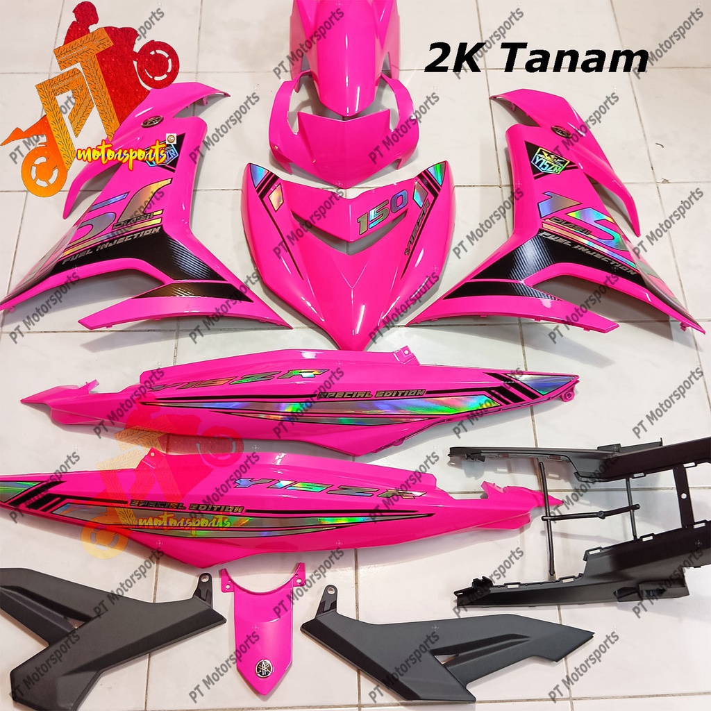 Yamaha Y15ZR Y15 Cover Set Fluorescent Pink Pelangi Carbon Special ...