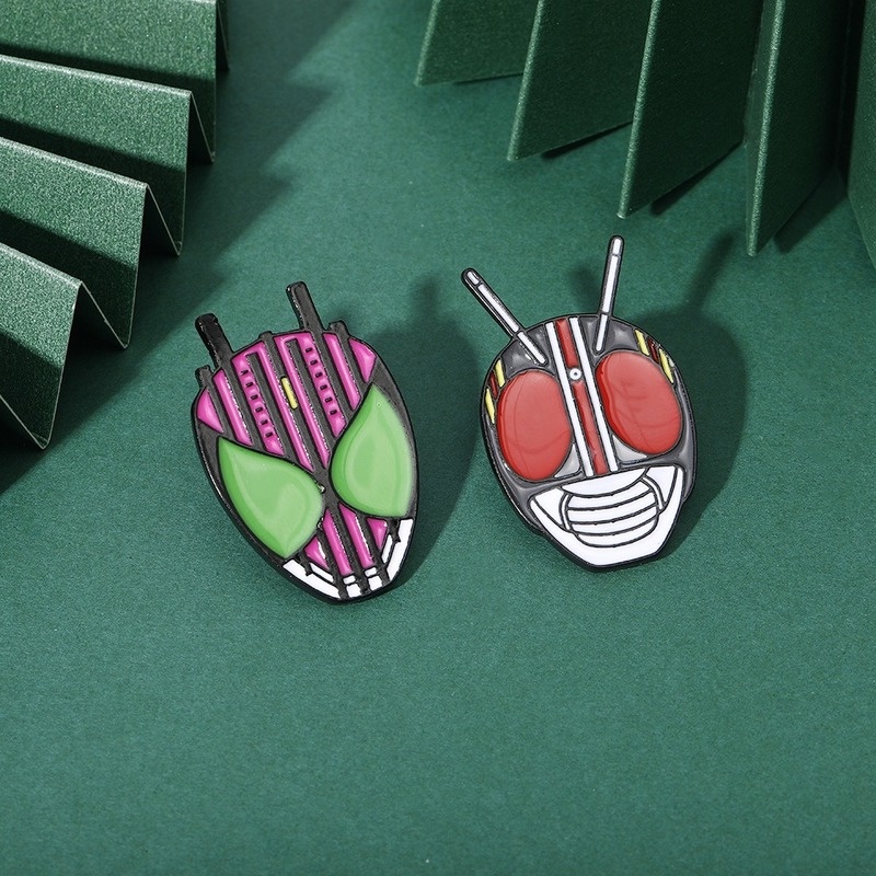 Cartoon Kamen Rider Lapel Pin Anime Peripheral Enamel Brooch Backpack ...