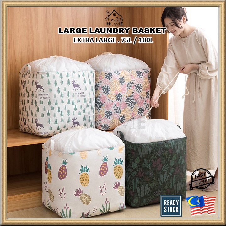 Bakul Dobi Bakul Baju Waterproof 210L / 140L / 100L Extra Large Laundry ...