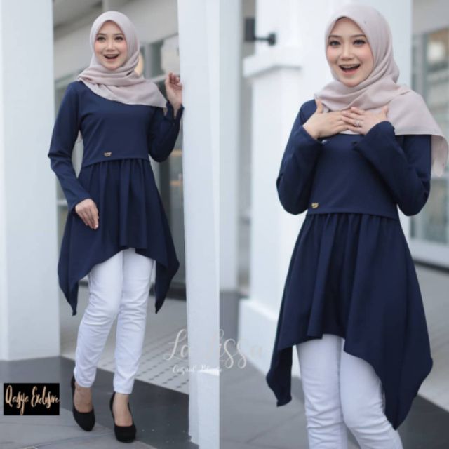 Blouse Muslimah (La'Lissa) Women's Tops Blouse Over Saiz Plus Saiz ...