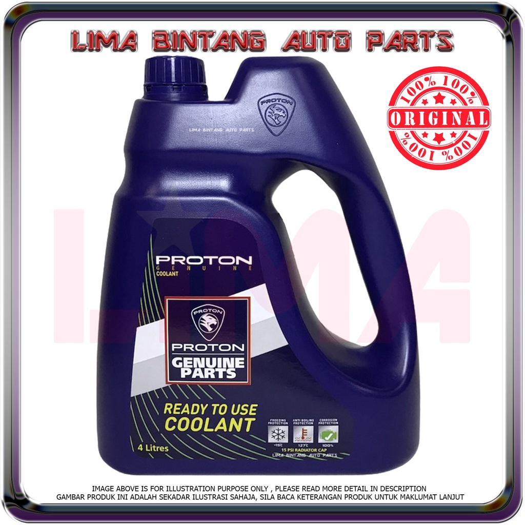 Proton Genuine Radiator Coolant Blue 4L *Original* | Shopee Malaysia