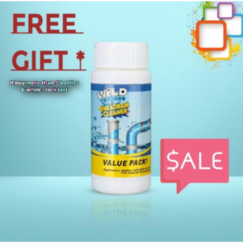 (3 bottles) Wild Tornado Powerful Sink & Drain Cleaner High Efficiency ...