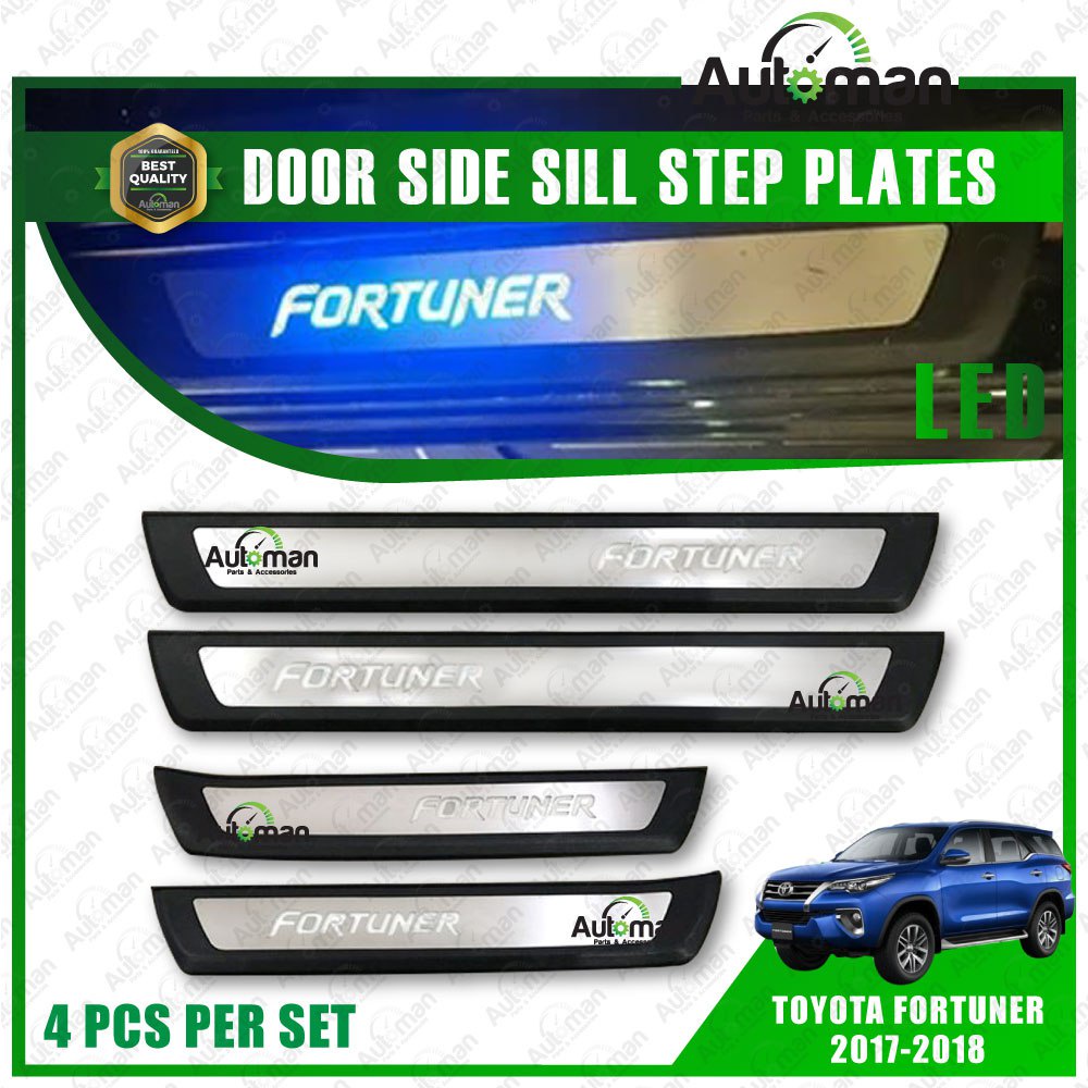 Toyota Fortuner 2016 - 2022 LED Door Side Sill Step Plates | Shopee ...