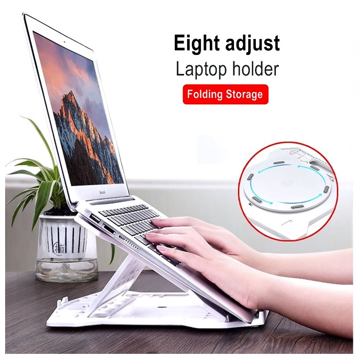 Laptop Stand Portable Foldable Adjustable Laptop Holder Tablet Base For ...