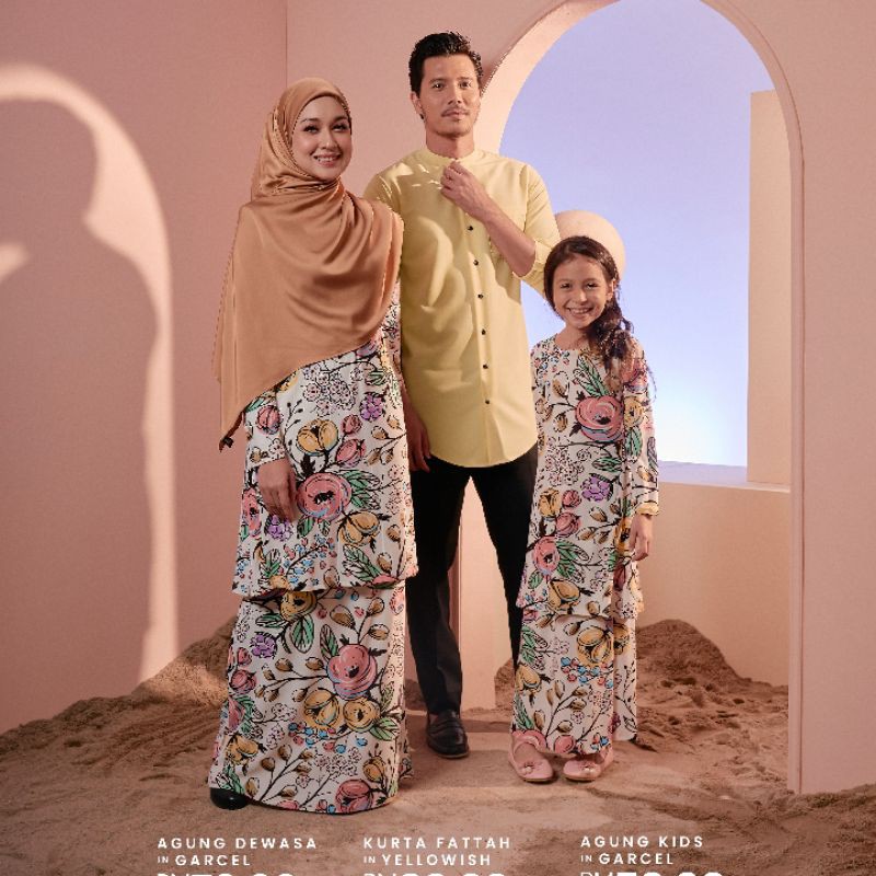 BAJU RAYA 2021 SEDONDON IBU ANAK TANPA GOSOK DAN KURTA FATTAH AMIN 2.0 ...
