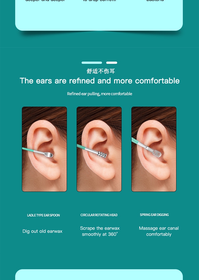 Ear plucking artifact stainless steel ear picking tool 6-Piece set ...