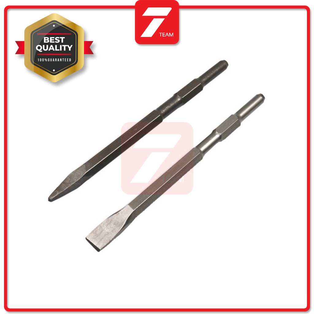 Heavy Duty Concrete Chisel - Hex Shank ( Flat & Point ) | Shopee Malaysia