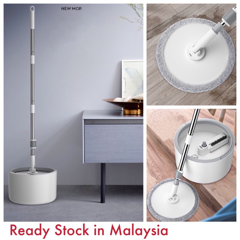 (Ready Stock）New Version Mop Revolution system - Bucket with Hand-Free ...