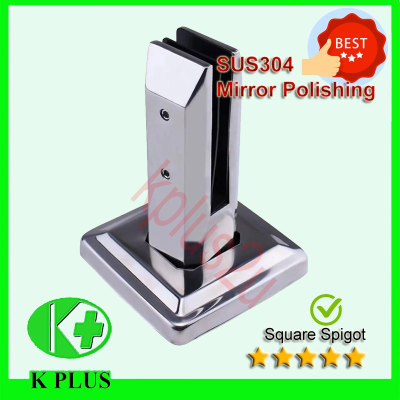 304 Stainless Steel Spigot Glass Holder Square Glass Clamp Glass ...
