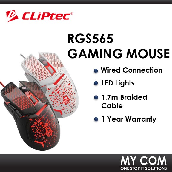 CLiPtec RGS565 Korono 3200 DPI Illuminated Wired Gaming Mouse | Shopee ...