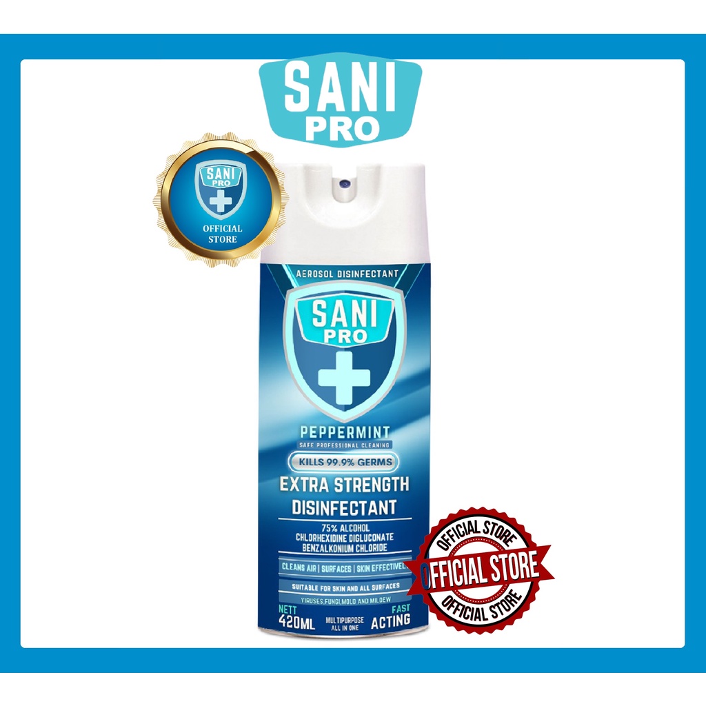 SaniPro Disinfectant Aerosol Spray (420ml) | Shopee Malaysia