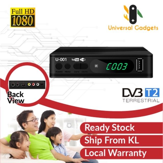 MYTV Dekoder Decoder Box DVBT2 HD DTTV Set Top Box | Shopee Malaysia