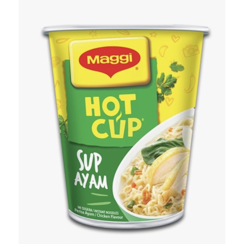 [Ready Stock] Maggi Hot Cup Chicken 57g | Shopee Malaysia