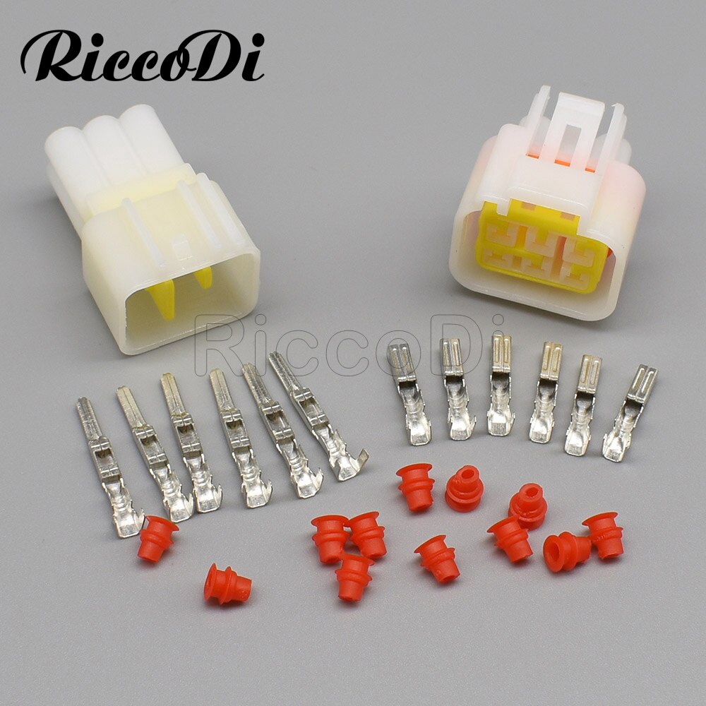 10Kits Furukawa 6 Pin way Male Female Waterproof Electric Adapter Wire ...