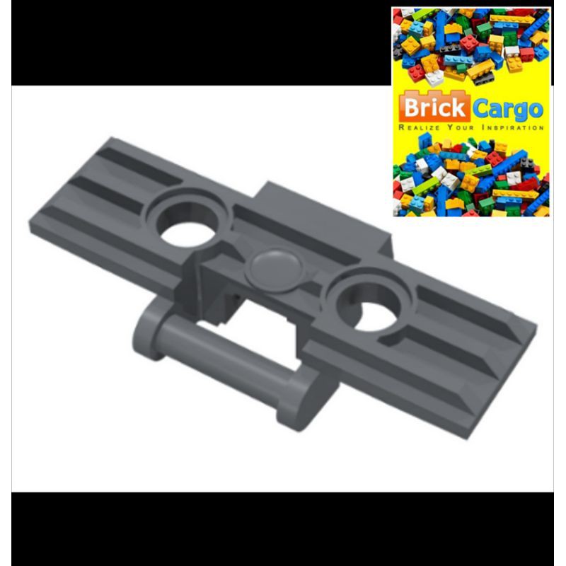 LEGO Technic Chain Part-Dark Bluish Gray Link Tread Wide With Two Pin ...
