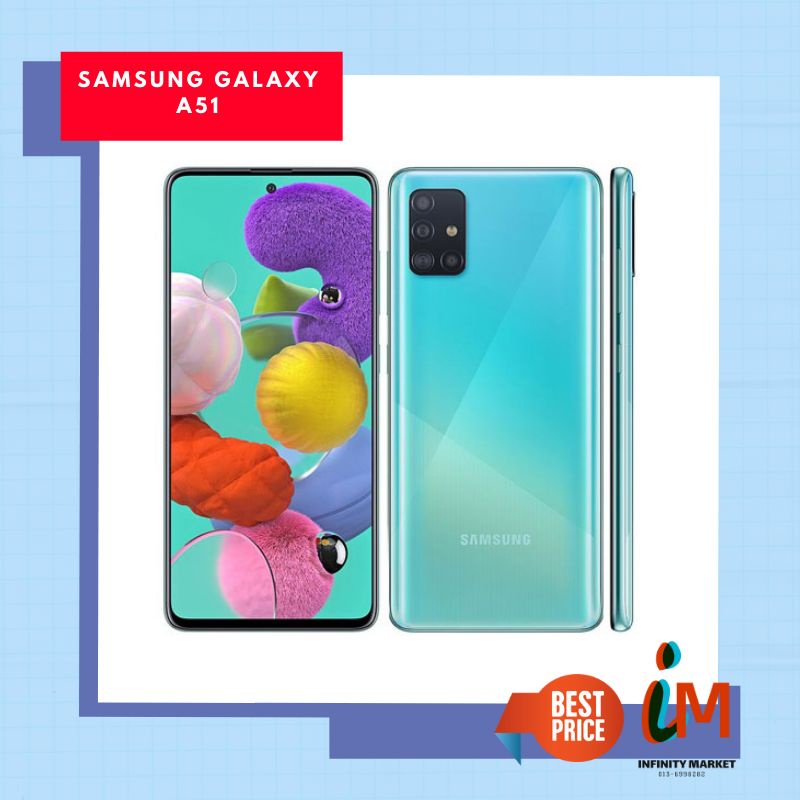 Samsung Galaxy A51 (6GB+128GB)blue | Shopee Malaysia