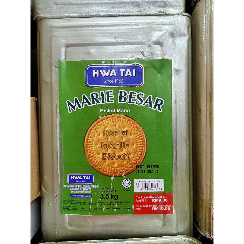(Biskut Tin) Hwa Tai Marie 3.5Kg | Shopee Malaysia