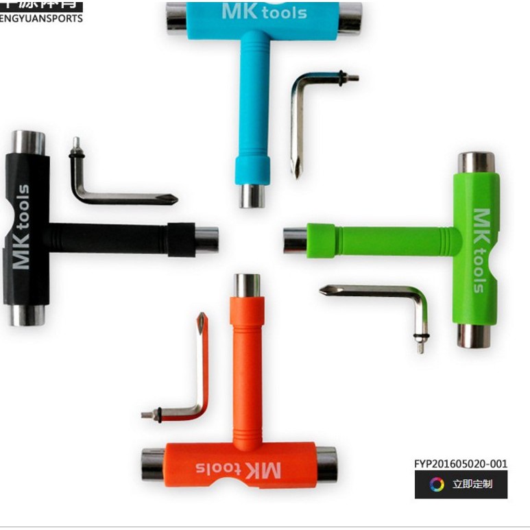 T TOOL skateboard tool diy tool adjust nuts bolts tool Multi Skateboard ...