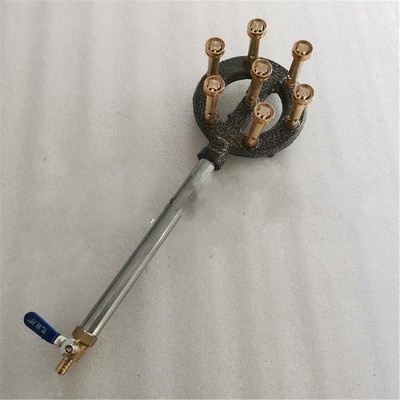 7 Nozzles Cast Iron Gas Cooking Stove Head High Flame Propane / Natural ...