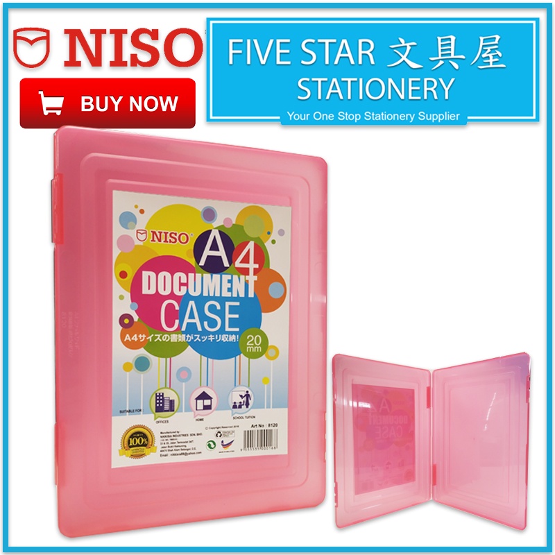 fivestar2u Niso A4 Document Case 20mm No.8120 | Shopee Malaysia
