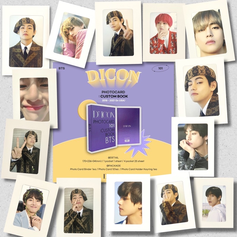 [Ready Stock] 💖 BTS Dicon 101 Photo Card Official (V) 💖 | Shopee Malaysia