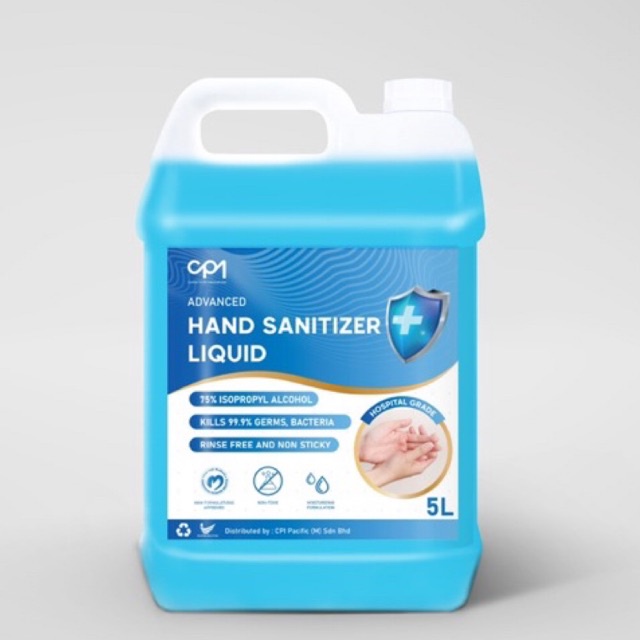 CPI Advanced Hospital Grade Hand Sanitizer Liquid 5L (75% Alcohol ...