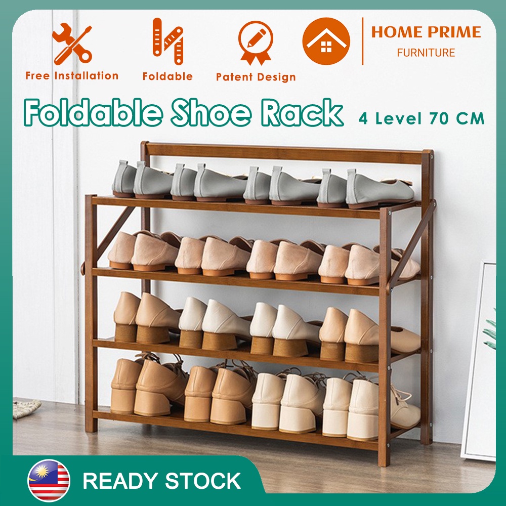 HOME PRIME SR010 Pemasangan Rak Kasut Lipat Rak Penyimpanan Kasut ...