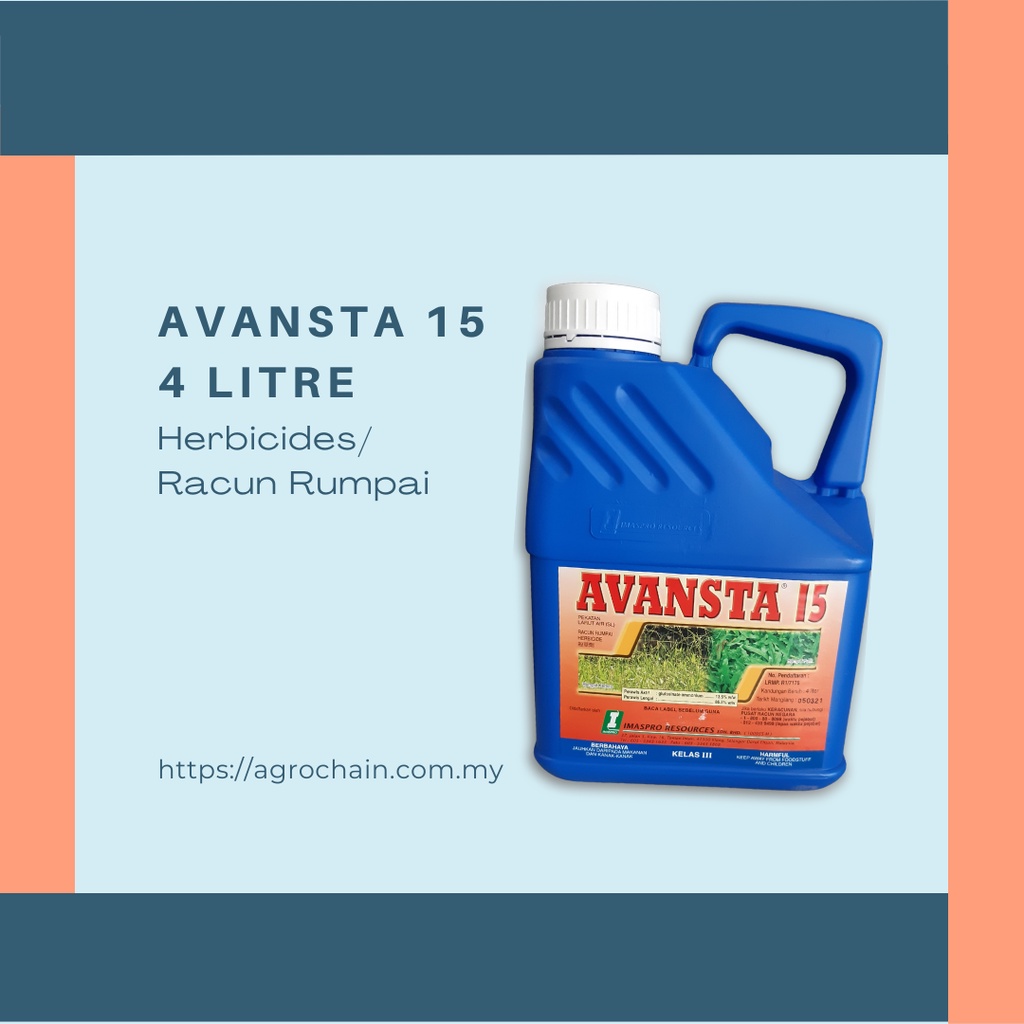 IMASPRO - AVANSTA 15 - 4 LITRE (RACUN RUMPAI/除草药/HERBICIDE) Rumput ...