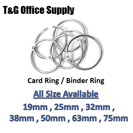 Metal Card Ring / Book Binder Ring / Cincin Buku (19mm / 25mm / 32mm ...